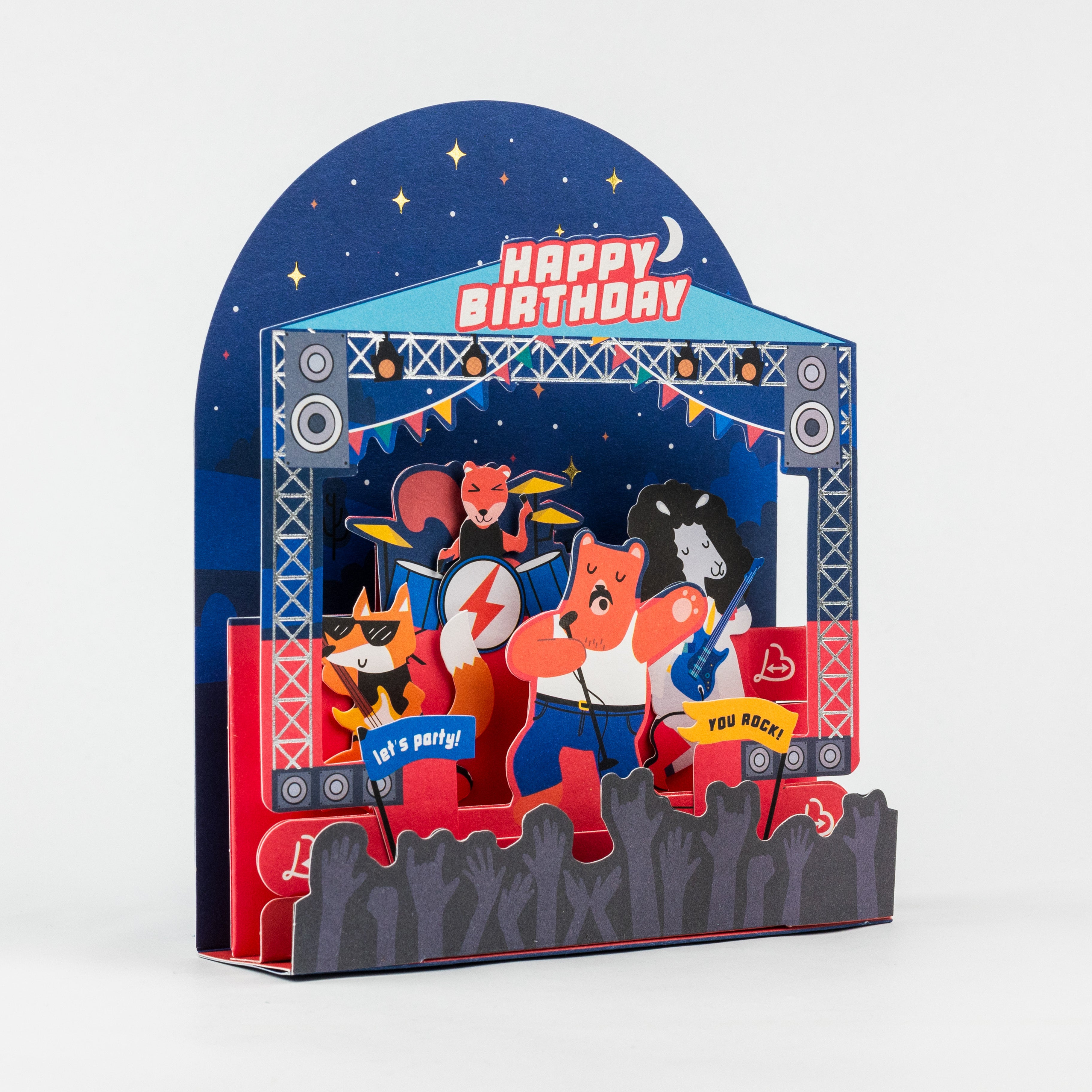 Rockin’ Forest Interactive 3D Pop-Up Card | Lumibop